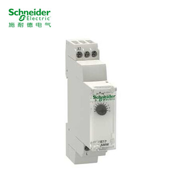 【施耐德电气时间继电器 RE17RCMU 导轨安装式】施耐德电气 RE17 24VDC，24-240VAC 8A 1s…100h ...
