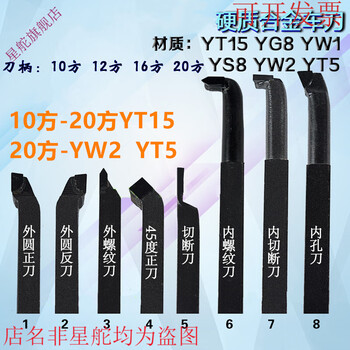 硬质合金焊接车刀车床端面槽内外螺纹刀具YT15 20方YT5-内螺纹【图片 价格 品牌 报价】-京东