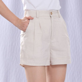 FHRU宽松棉麻短裤女夏2023新款热裤百搭亚麻阔腿裤白色休闲裤 卡其色 3XL【图片 价格 品牌 报价】-京东