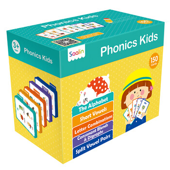 莎林英语自然拼读phonics kids单词幼儿英文闪卡支持 新款小达人点读笔16G 绿色 单拍点读笔