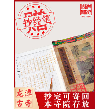心经抄写本地藏经金刚经药师经大悲咒楞严咒无量寿经练字临摹佛经 【买1带1】阿弥陀经