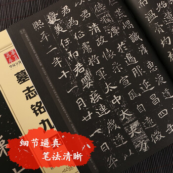 墓志铭九品 中国书法碑帖 北魏魏碑楷书书法毛笔字帖 元桢 崔敬邕 李璧 董美人墓志等 湖南美术出版社