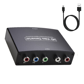PLOIU 色差转HDMI Ypbpr转HDMI分量1080P可调分辨率RGB转高清转换器莲花 黑色【图片 价格 品牌 报价】-京东