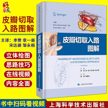 皮瓣切取入路图解 克劳斯 迪特里希 沃尔夫主编 皮肤移植术 医学图解 外科学 整形外科 创伤外科 重