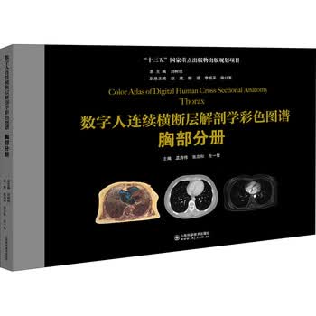 数字人连续横断层解剖学彩色图谱 胸部分册