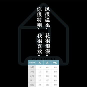 你很特别 小清新绿色墙贴纸 文艺奶茶咖啡花店门窗镜子装饰SN9984 白色 大