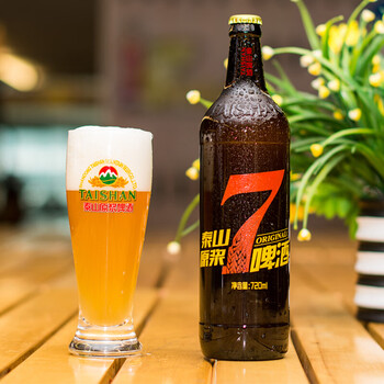 泰山原浆啤酒全麦酿造7天鲜啤10度整箱720ml*6瓶【图片 价格 品牌 报价】-京东