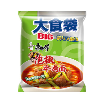 康师傅整箱24袋大食袋泡椒牛肉147g*12袋/24袋装面速食方便面 20袋大食袋泡椒牛肉面(含塑料碗【图片 价格 品牌 报价】-京东