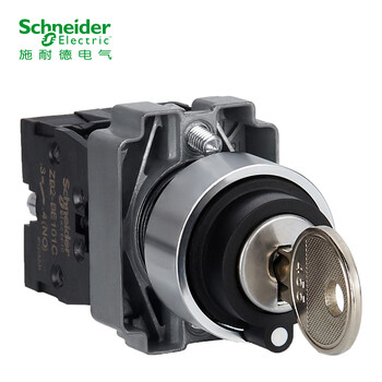 【施耐德电气XB2-BG25C(ZB2BZ105C+ZB2BG2C)】施耐德电气 XB2BG带钥匙选择开关 XB2-BG25C ...