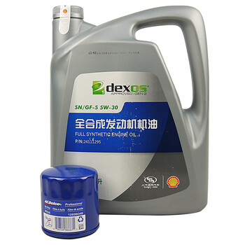 【德科24111295+12706595】德科（ACDelco）上汽通用原厂全合成机油SN 5W-30 4L 君威1.5T 带机油格滤清器芯 ...