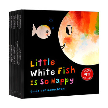 彩色的小白鱼系列8册装 Little White Fish 视觉激发故事绘本 原版英文婴幼儿绘本