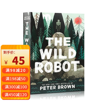 英文原版 The Wild Robot 荒岛机器人科幻平装小说