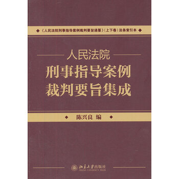 人民法院刑事指导案例裁判要旨集成