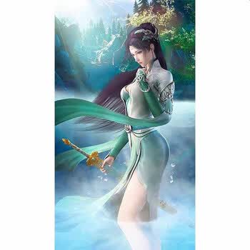 美杜莎女王海报墙贴卧室男生美女萧炎熏儿画斗破苍穹海报贴纸云韵 酒红色 编号610 （pp背胶纸）60x40cm 拍2发4以此类推上不