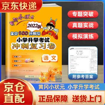 2022新版黄冈小状元小升初语文试卷人教版全国100所名校小学考试冲刺复习卷语文专项训练六年级下册