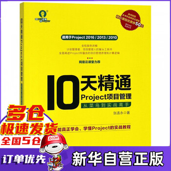 10天精通Project项目管理(从菜鸟到实战高手)