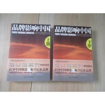 保证正版  可开发票！！品牌影响中国（上、下册）
