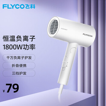 【飞科FH6276】飞科 FLYCO 电吹风机负离子护发家用磁吸集风嘴可折叠FH6276 1800W【行情 报价 价格 评测】-京东