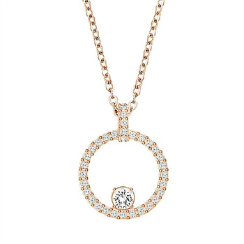施华洛世奇（SWAROVSKI）swarovski施华洛世奇 项链 女士Creativity圆圈简约锁骨项链礼物 玫瑰金色5202446【图片 ...
