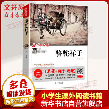 骆驼祥子 名师讲解版 七年级下册初中生读物初一课外阅读书籍书目