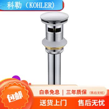 科勒（KOHLER）台盆面盆下水器大弹跳提拉式翻盖式K-7119T全铜下水配件 大弹跳银色有溢水口【图片 价格 品牌 报价】-京东