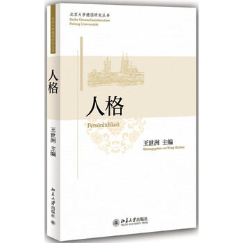 人格 王世洲 北京大学出版社