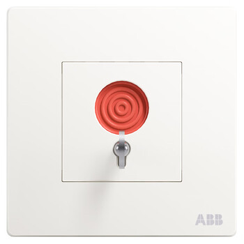 【ABBAF419】ABB开关插座面板 86型SOS求救墙壁报警开关 轩致系列 白色 AF419【行情 报价 价格 评测】-京东