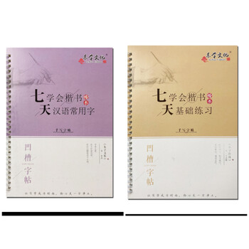 正楷凹槽练字帖初中高中大学生21天楷书速成硬笔练字神器手写 常用+基础(带10笔芯1笔杆)