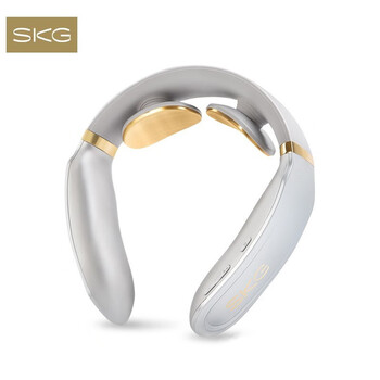 SKG【新品K6】颈椎按摩器 颈部按摩仪 脖子按摩 办公室护颈仪 热敷 U型枕 电极脉冲 充电便携 K6晨曦白【图片 价格 品牌 报价】-京东
