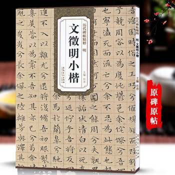 包邮！文徵明小楷 明代 历代碑帖精粹 附简体旁注 文征明离骚经赤壁赋楷书毛笔书法字帖 安徽美术出版社