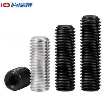 【佰瑞特平端紧定螺钉】M2-M16 12.9级高强度平端紧定螺丝内六角机米顶丝螺丝DIN913 M12*20【60粒】 【行情 报价 价格 评测】-京东