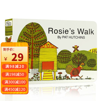 英文原版儿童绘本Rosie's Walk母鸡萝丝去散步 廖彩杏推荐Pat Hutchins 送音频