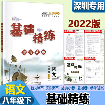 2022年新版版基础精练语文八年级下册深圳专版 初中8年级下册语文考点集训专项强化训练