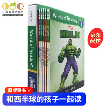 英文原版 World of Reading Avengers Boxed Set 漫威系列6册礼盒装