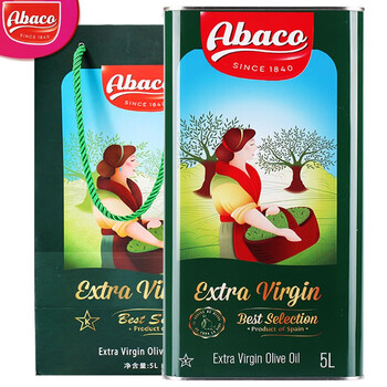 Abaco佰多力特级初榨橄榄油5升食用油送礼品袋年货团购olive oil榄橄油【图片 价格 品牌 报价】-京东