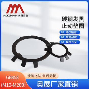【奥展实业GB858】奥展实业碳钢Q235圆螺母用止动垫片垫圈止退垫圈六爪垫圈紧垫圈GB858表面处理 M56【5颗】 【行情 报价 价格 评测】-京东