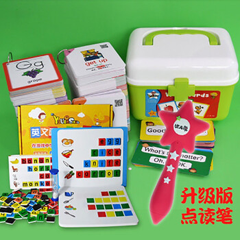 英语单词卡片幼儿启蒙早教闪卡英文字母宝宝儿童小学点读笔教具. 1200词+拼词桌游+点读笔