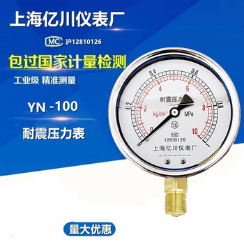 YN100耐震压力表0-1.6/2.5/4/6/10/16/25/40/60MPA抗震防振油压表 0-6MPA【图片 价格 品牌 报价】-京东