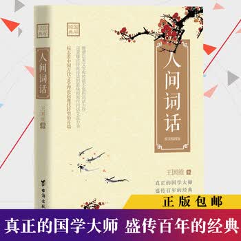 学国学 人间词话 王国维 著 国学大师的字学批评著作 文学畅读销售书籍 初高中老师读物中国古诗词课书