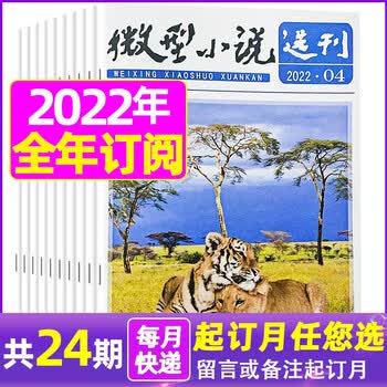 1-4月现货【全年24期订阅】微型小说选刊杂志2022年1-12月短篇小说散文原创故事 A组2022年4月-2023年3月