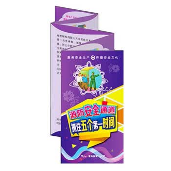 安全生产月宣传折页 消防安全通道抓住五个一时间 50份/套