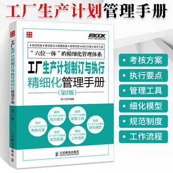 工厂生产计划制订与执行精细化管理手册 第2版 仓库团队流程沟通类书籍工厂生产成本计划管理
