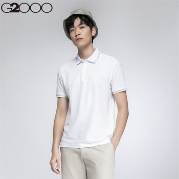 【G200021041092】G2000男装2022夏季时尚撞色丝光棉翻领短袖舒适透气polo衫男21041092 丝光棉撞色捆边-合身-白色 S/165 【行情 报价 价格 评测】-京东