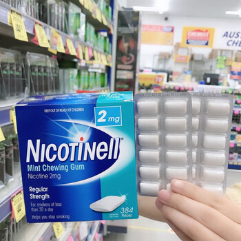 国内无l糖戒烟糖澳洲nicotinell诺华口香糖神器随身替代尼古丁 2mg薄荷味12粒 拆分无盒【图片 价格 品牌 报价】-京东