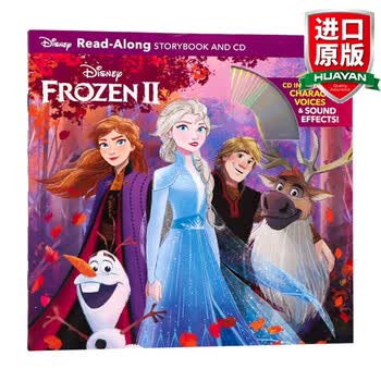 英文原版 冰雪奇缘2绘本故事书配CD  Frozen 2 Read-Along Storybo