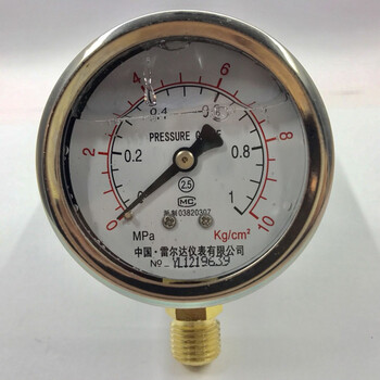 耐震压力表 YN-60 0-1mpa 10kg/cm2 60mm 银色【图片 价格 品牌 报价】-京东