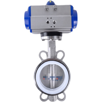 千惠侬D671F-16P 304全不锈钢四氟橡胶垫气动对夹式蝶阀DN80 100 125 15 DN100【图片 价格 品牌 报价】-京东