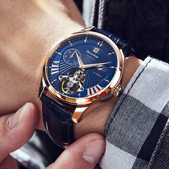 【邦顿BD7113YG-B02】邦顿（Bestdon）男士手表全自动机械表多功能防水夜光潮流国表送男友BD7113YG-B02【行情 报价 价格 评测】-京东