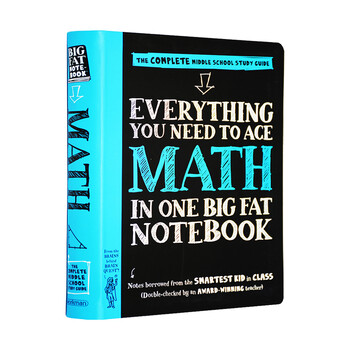 美国学霸优等生笔记Everything You Need to Ace Math in One Big Fat N 进口教辅书