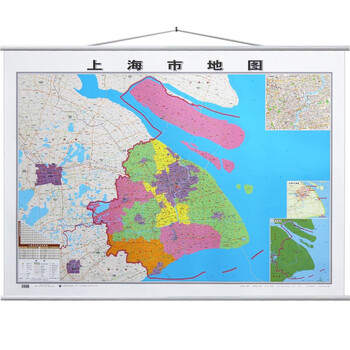 2021年中国地图分省系列挂图 1.1米*0.8米 上海地图